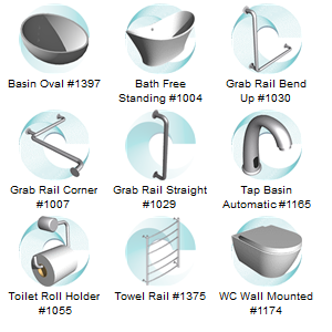 BIMcomponents.com — Cadimage Bathroom Collection 01